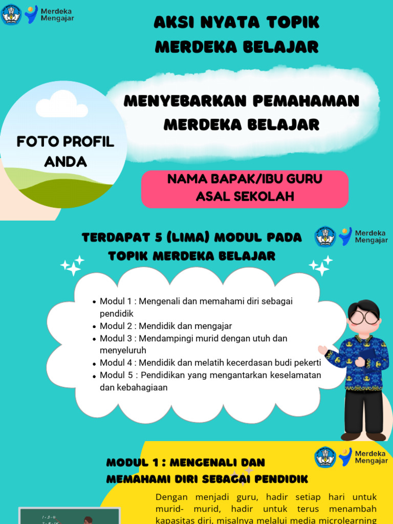 Template Aksi Nyata Merdeka Belajar 1 | PDF | Kesehatan Holistik