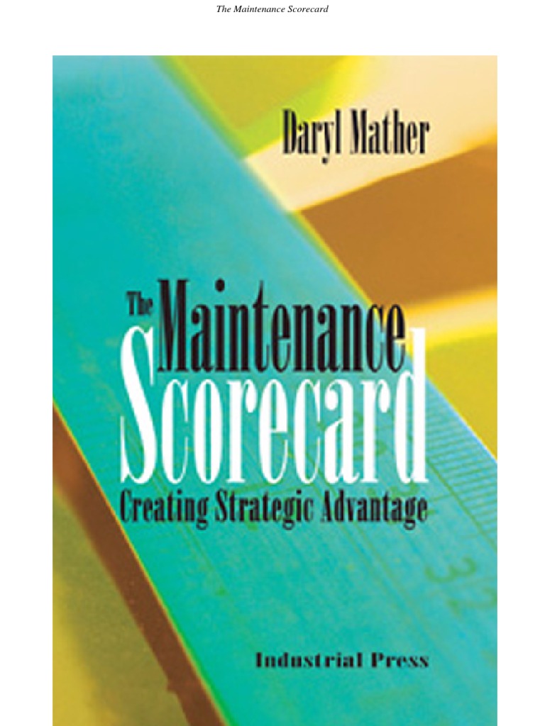 Maintenance Score Card | PDF | Benchmarking | Reliability Engineering
