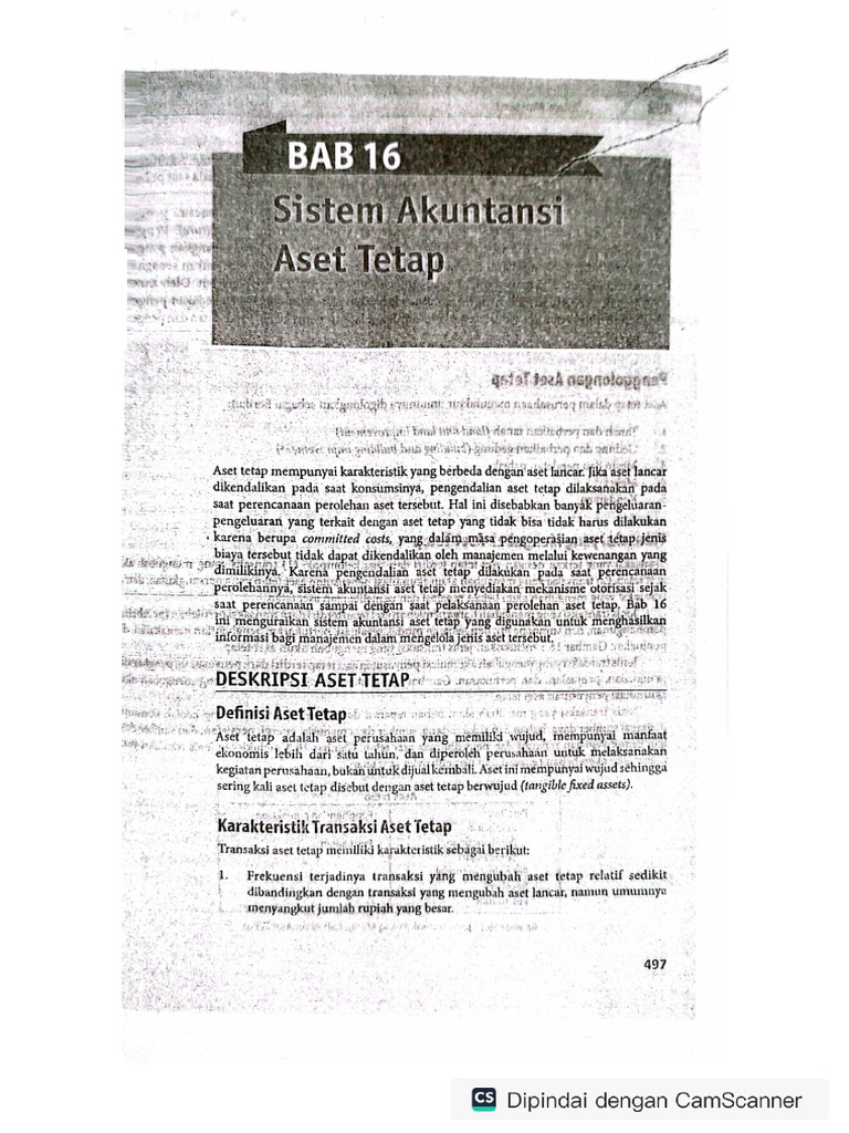 BAB 16 - Akuntansi Sistem Aset Tetap | PDF