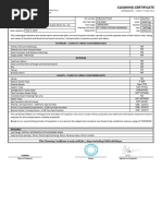 Tank Cleaning Certificate Template | PDF