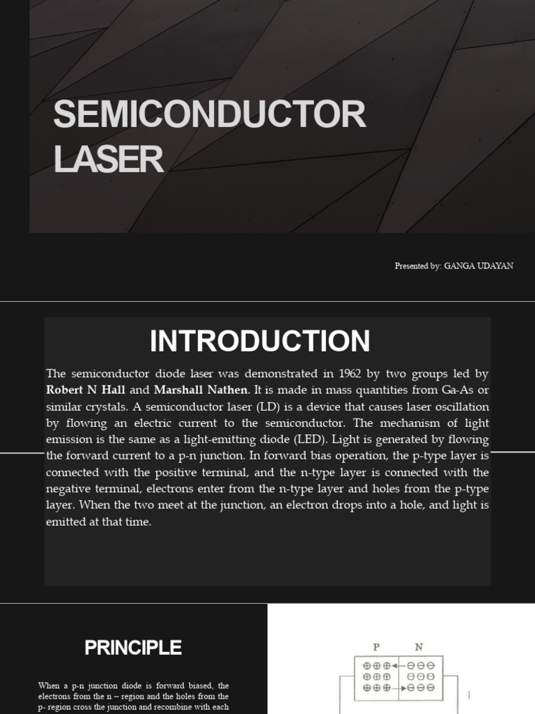 NG-SEMICONDUCTOR LASER | PDF | P–N Junction | Laser Diode