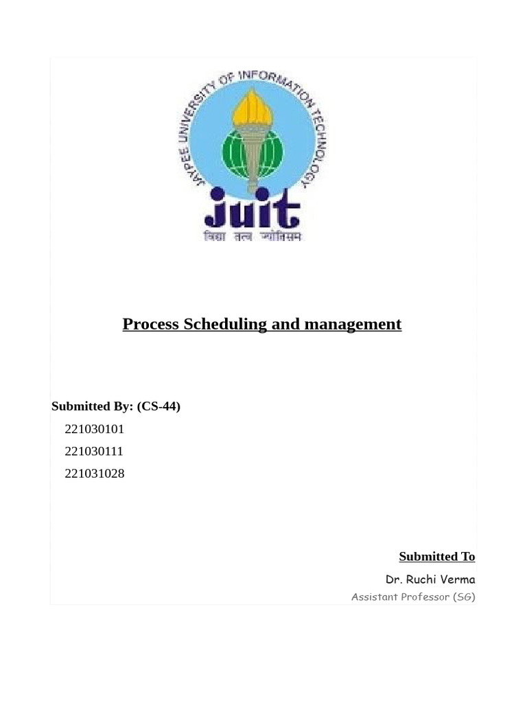 Operating System Project 3 Pdf Scheduling Computing Process Computing 
