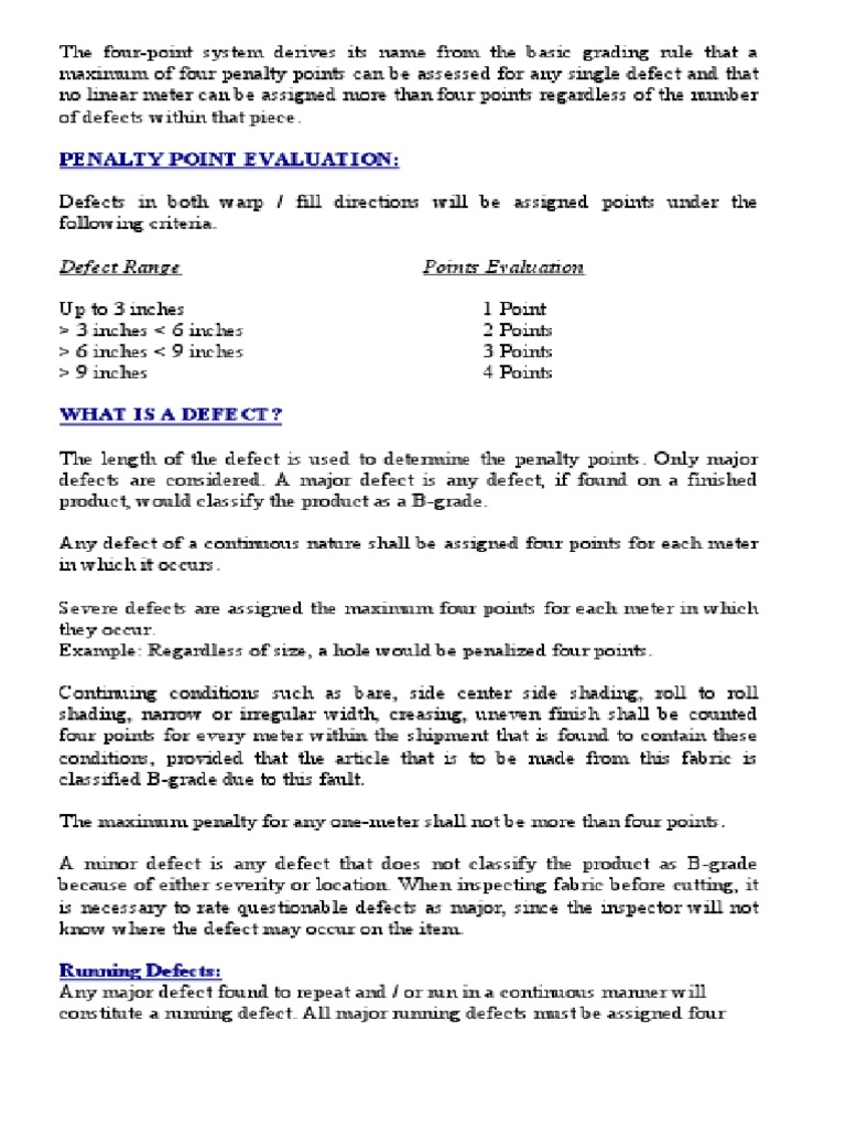 4 Points System | PDF