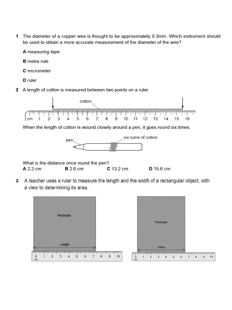 SI Units and Measurement Quiz | PDF | Watt | International System Of Units