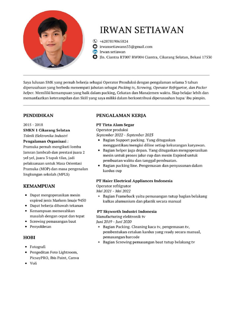 CV Wan | PDF