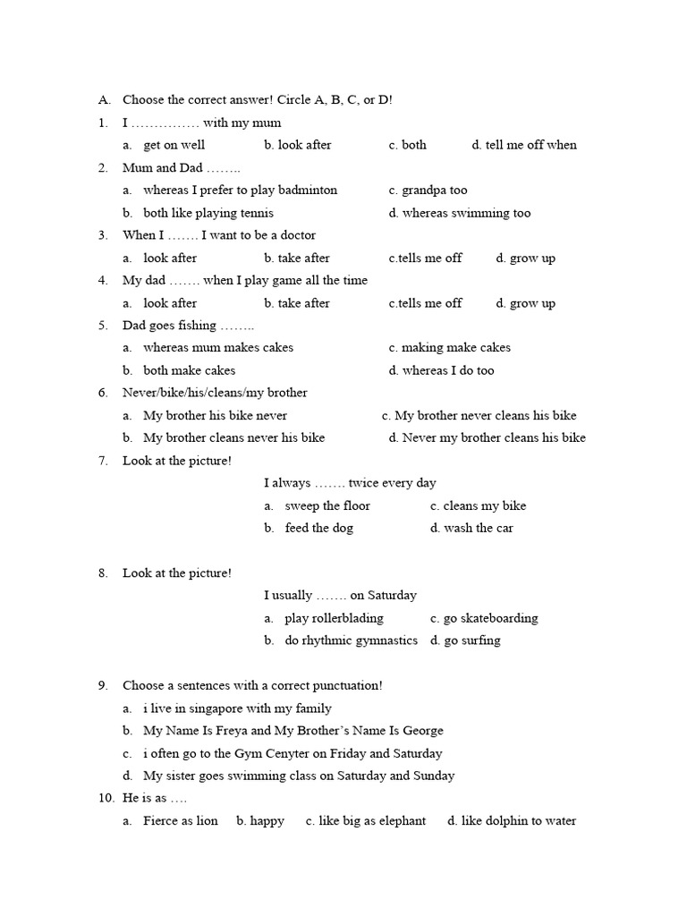 Mid English | PDF | Workweek And Weekend