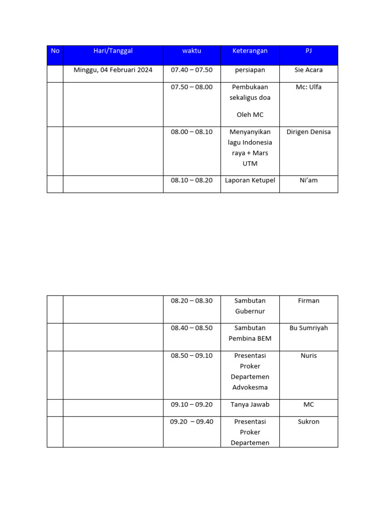 Cue Card MC Ulfa Raker | PDF