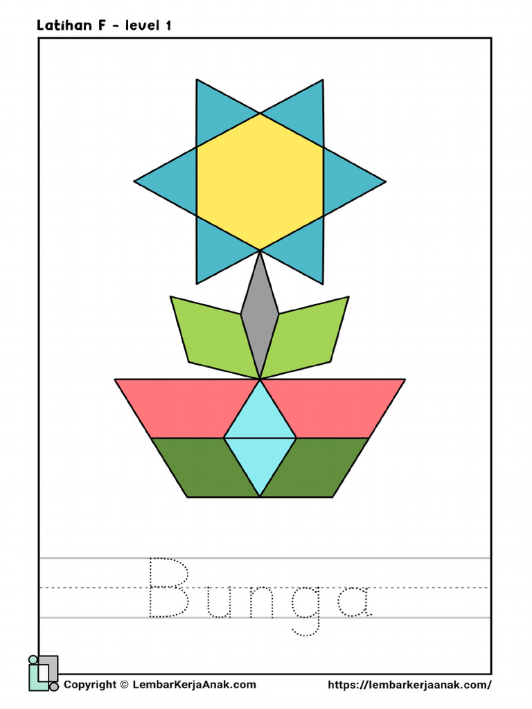 Pattern Blocks - Bunga Tulis | PDF