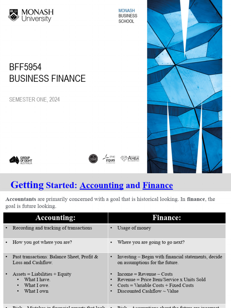 Bff5954 Week One TVM | PDF | Present Value | Interest