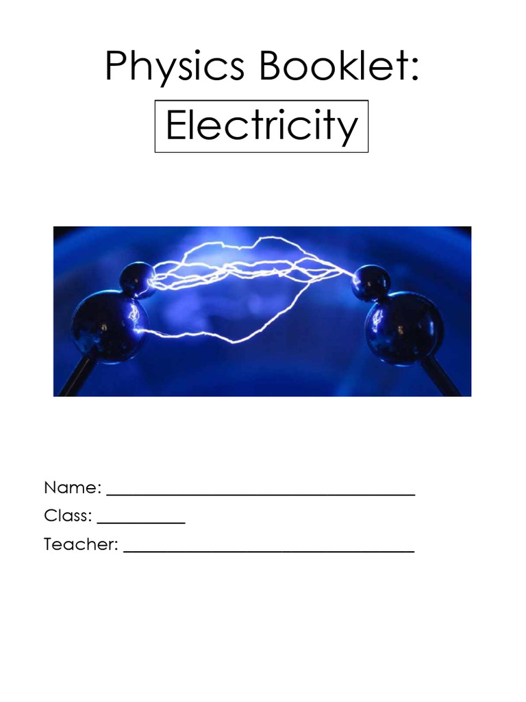 Elecricity Notes | PDF | Electromagnetism | Electricity