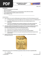 Grade 12 Mathematical Literacy Workbook | PDF | Area | Circle