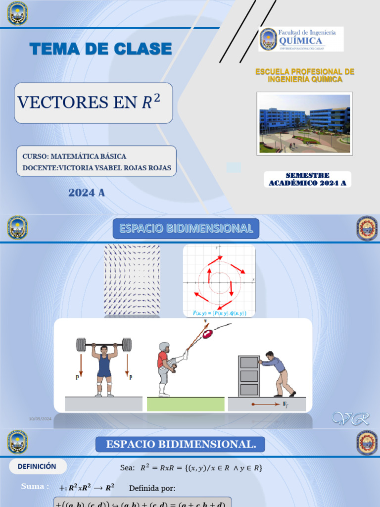 Vectores en R2: Propiedades y Aplicaciones | PDF | Rectángulo | Espacio ...