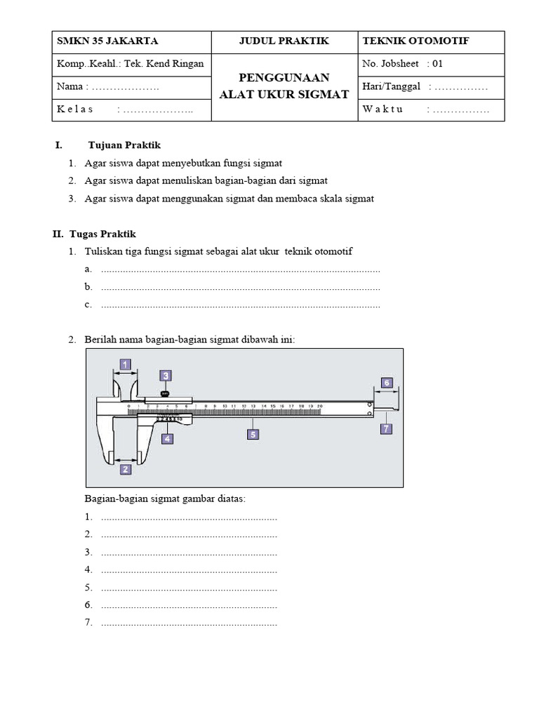 Panduan Praktik Alat Ukur Sigmat | PDF