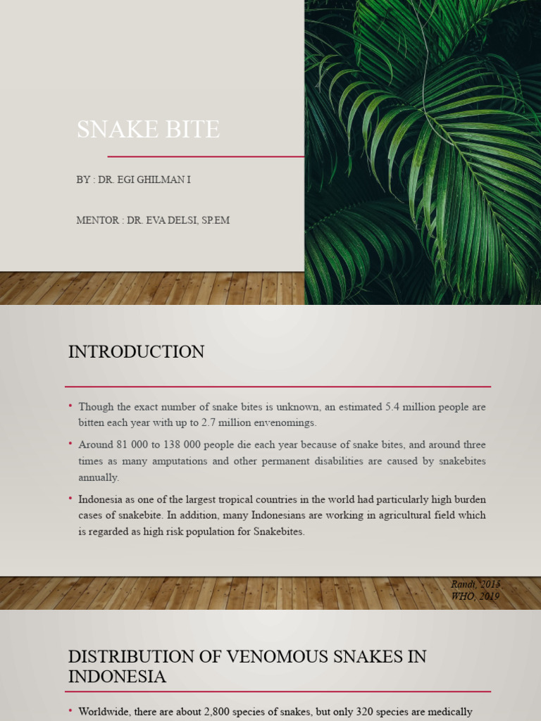Snake Bite | PDF | Medical Specialties | Clinical Medicine