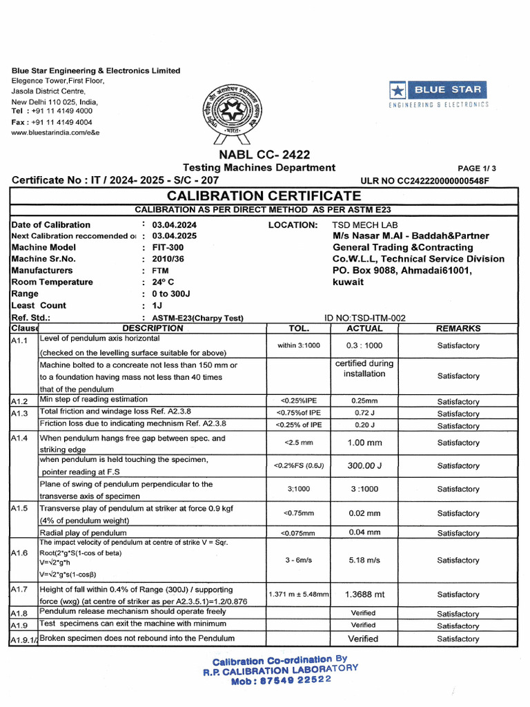 Imapact Testing Machine - Page 1 | PDF