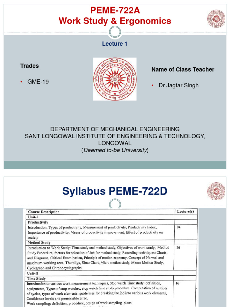 Lecture 1 | PDF | Industrial Engineering | Engineering