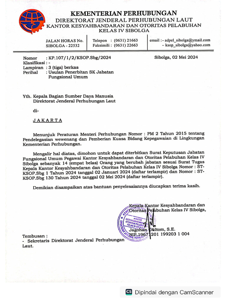 SK Jabfung 2024 | PDF