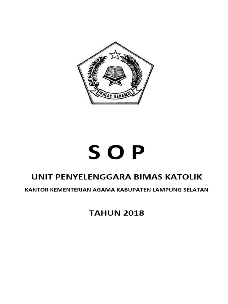Sop Bimas Katolik 2017 | PDF