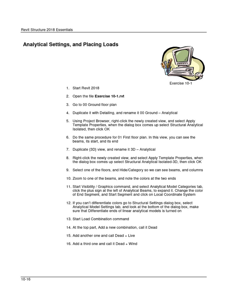Exercise 10-1 | PDF | Structural Analysis | Structural Engineering