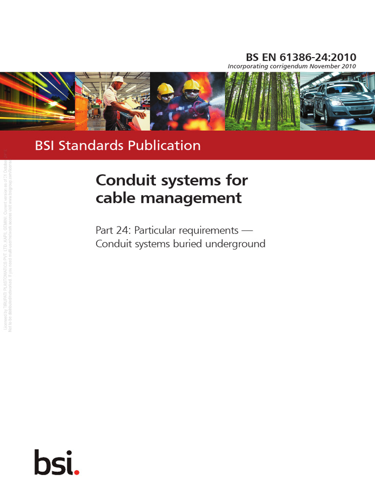 Bsen 61386-24-2010 | PDF | Pipe (Fluid Conveyance)