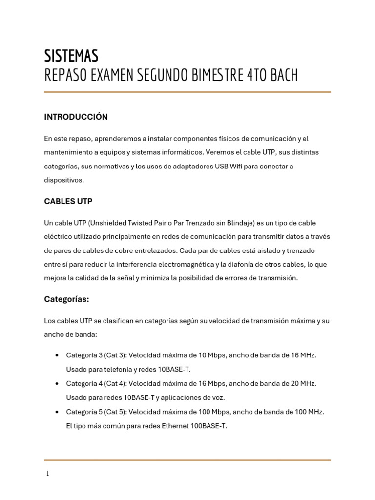 SISTEMAS Repaso Cuarto Bach | PDF | Ingeniería Informática | Tecnología de información y ...