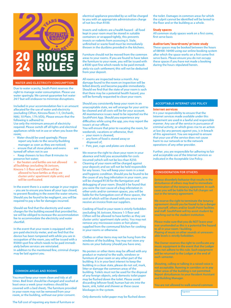 House Rules | Download Free PDF | Lease | Leasehold Estate