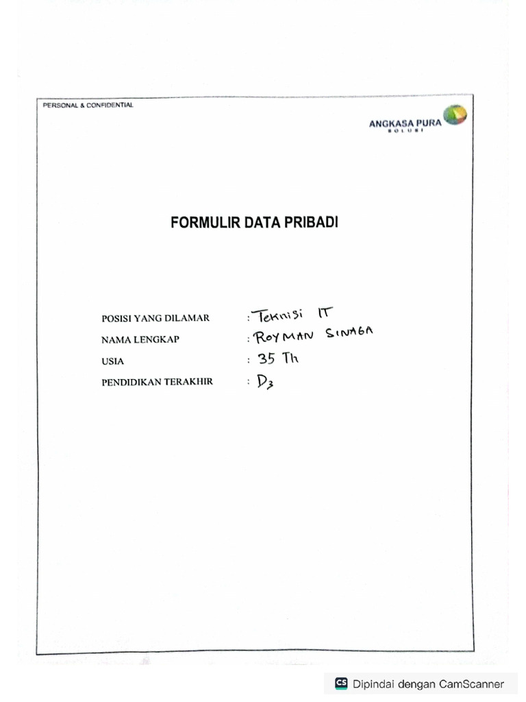 Data Diri | PDF