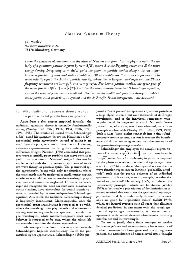 PG 0001 | PDF | Waves | Quantum Mechanics