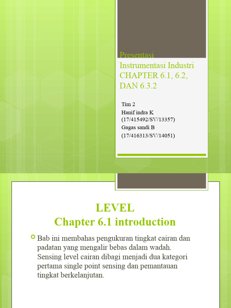 Presentasi Instrumentasi Industri | PDF