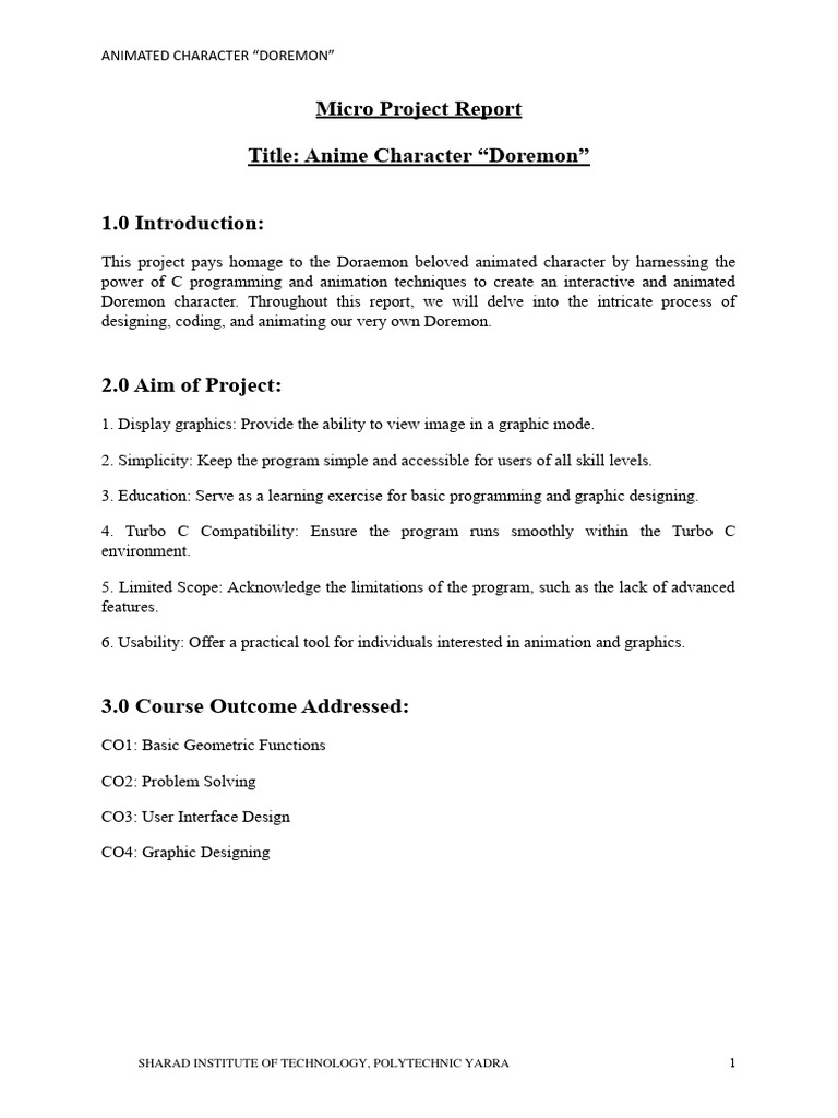 CGR Micro Project Report With Diary | PDF | Function (Mathematics ...