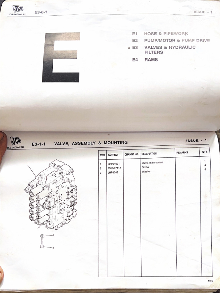 Valve JCB js200 | PDF