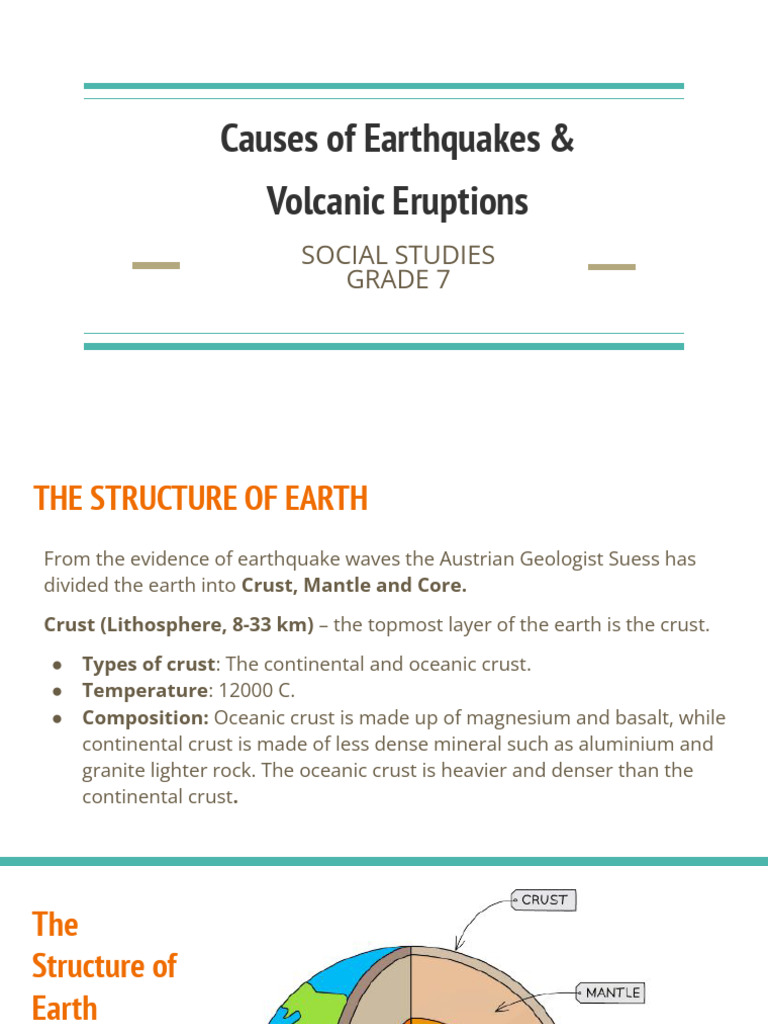 [Mr Sae]_SC_Causes of Earthquakes & Volcanic Eruptions-1 | PDF | Plate ...