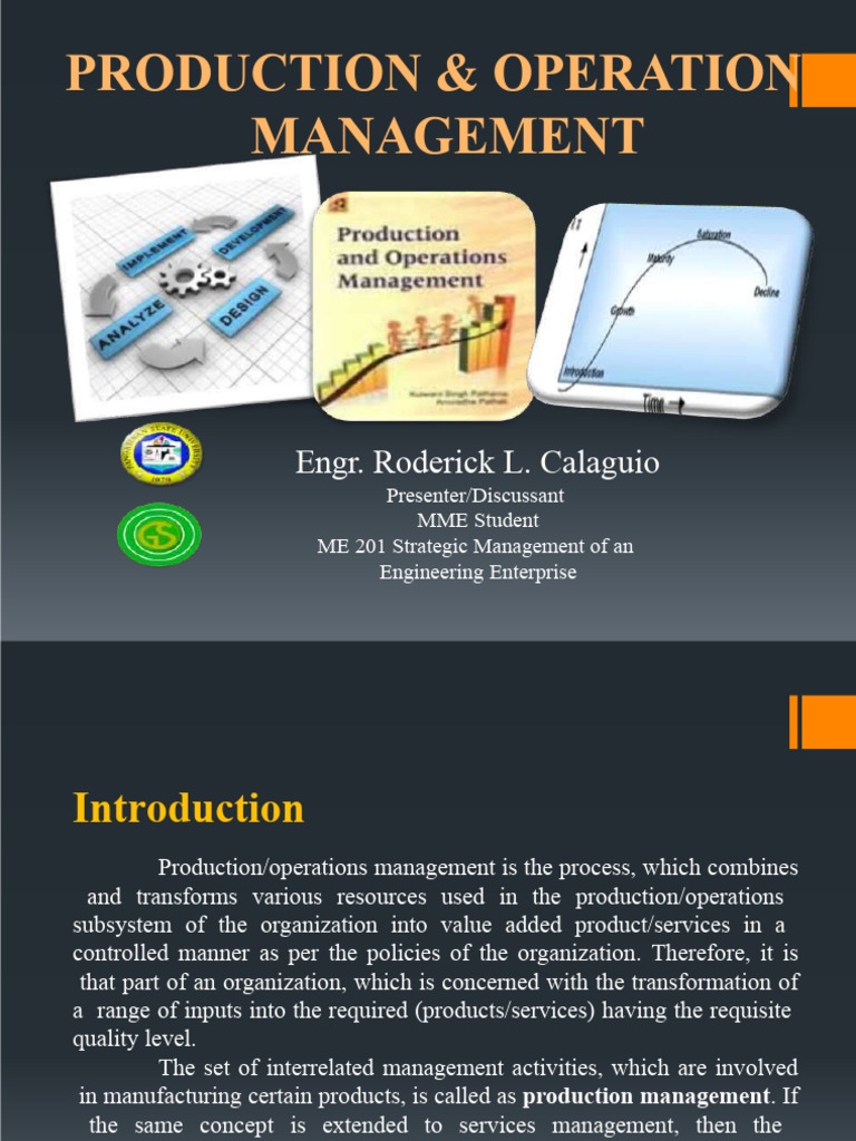 Productionandoperationmanagement 121107090822 Phpapp02 | PDF ...