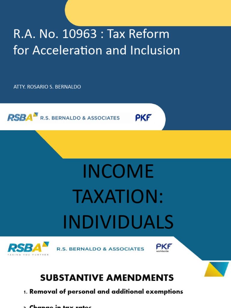 Tax Reform: Income Tax Changes 2023 | PDF | Capital Gains Tax | Taxes