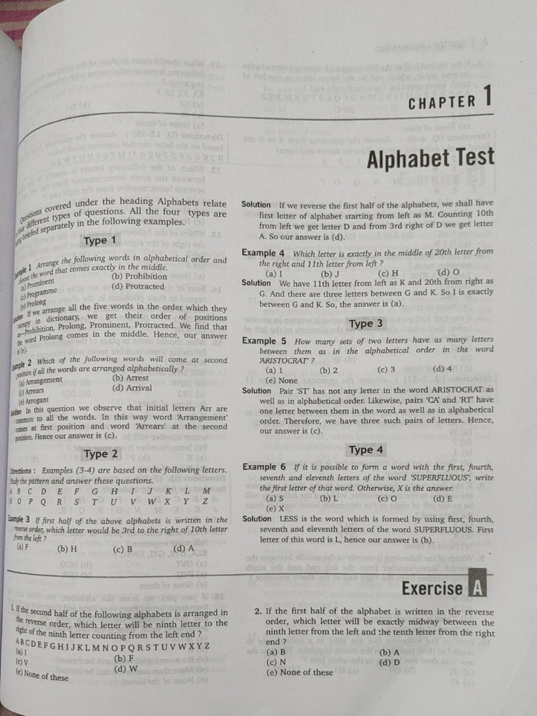 Alphabet and Series Test Arihant Reasoning | PDF | Graphemes | Reference