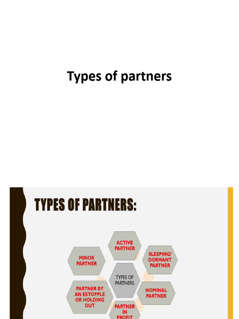 Types of partners | PDF | Partnership | Legal Liability
