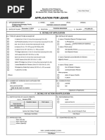 Civil Service Form No.6 Revised 2020 Application For Leave 1 | PDF ...