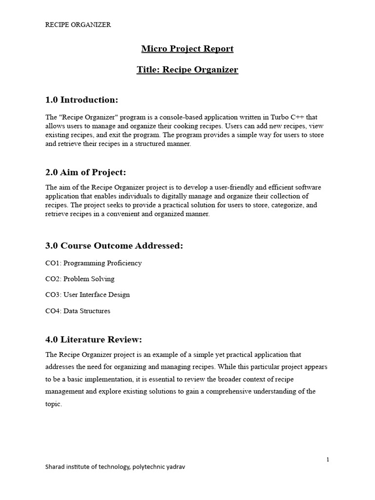 OOP Micro-Project Report With Diary | PDF | Computer Program | Programming
