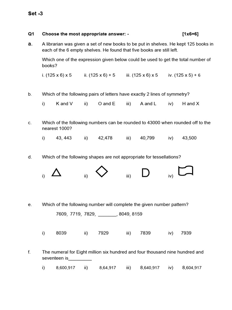 Aprajita Question Paper Set 3 | PDF | Mathematics | Euclidean Geometry