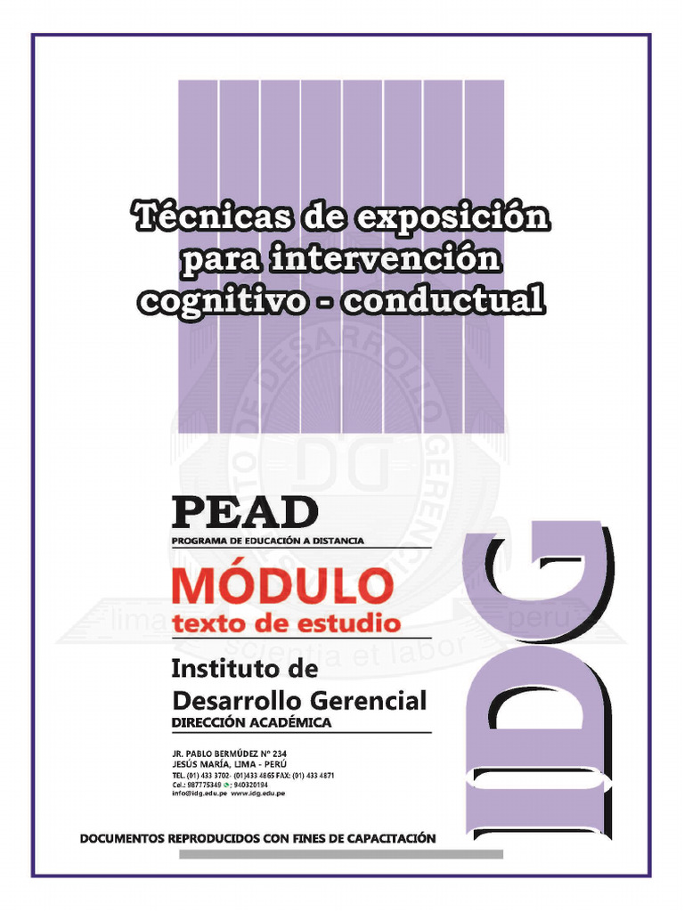 Modulo 5 Programa Terapia Cognitivo Conductual Unlocked Pdf