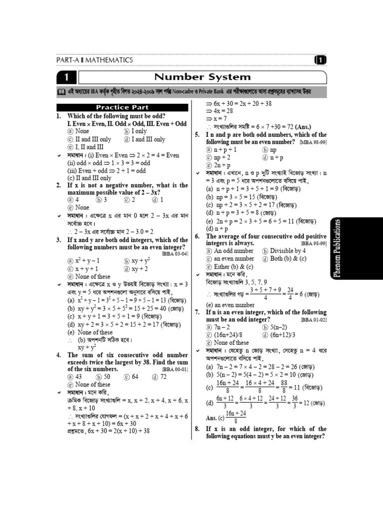 Odd and Even Integer Math Problems | PDF | Insurance | Numbers