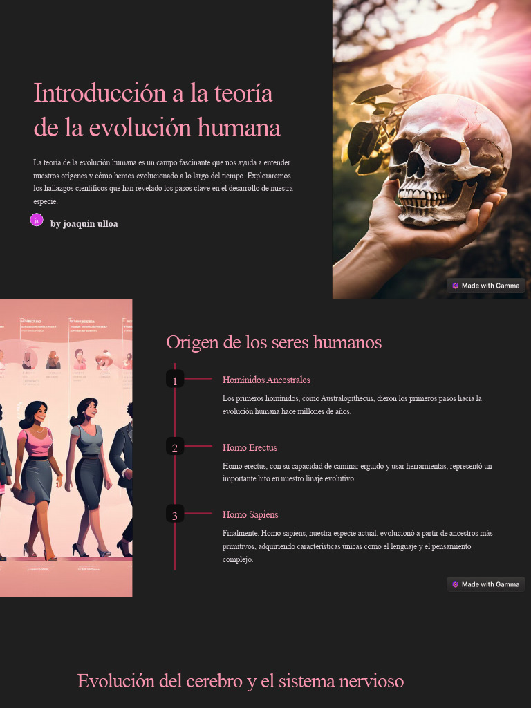 Introduccion A La Teoria de La Evolucion Humana | PDF | Evolución ...