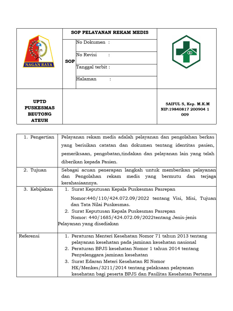 Contoh Resume Medis Rawat Inap | PDF | Kesehatan Holistik