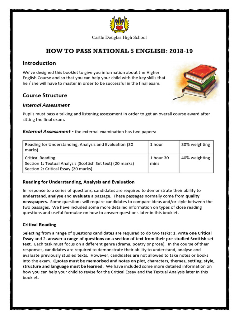 How To Pass N5 English | PDF | Essays | Question