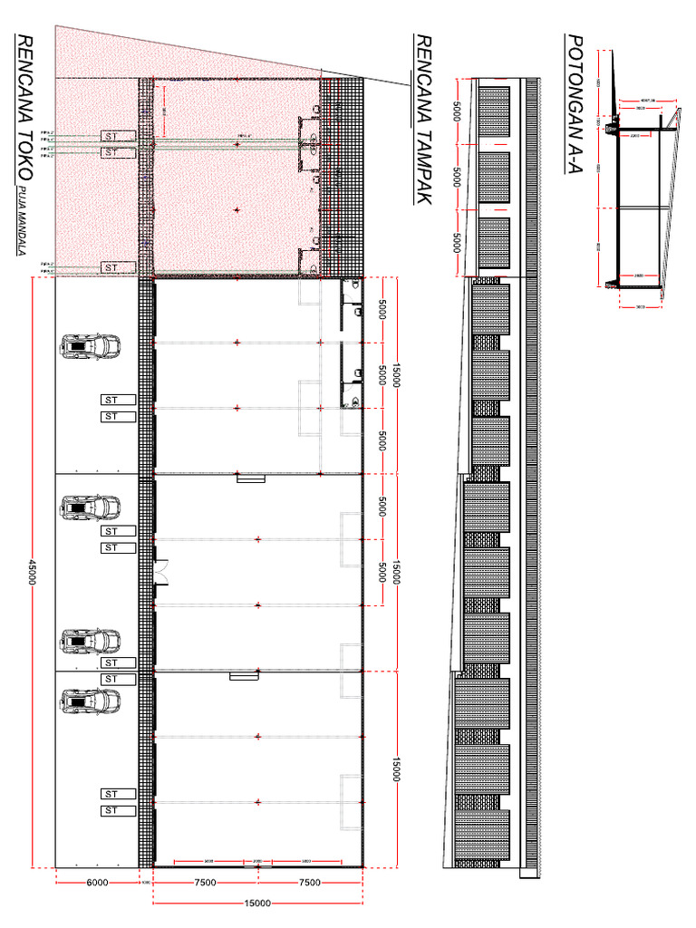 01 Rencana Toko Model | PDF