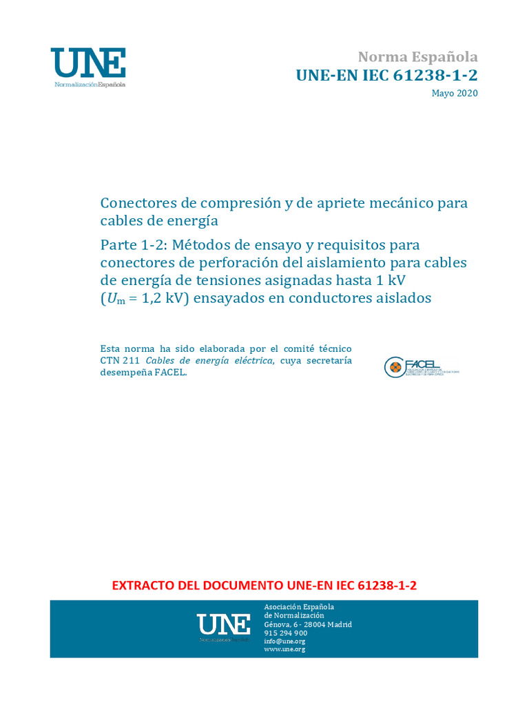 Conectores de compresión para cables de energía | PDF | Conductor ...