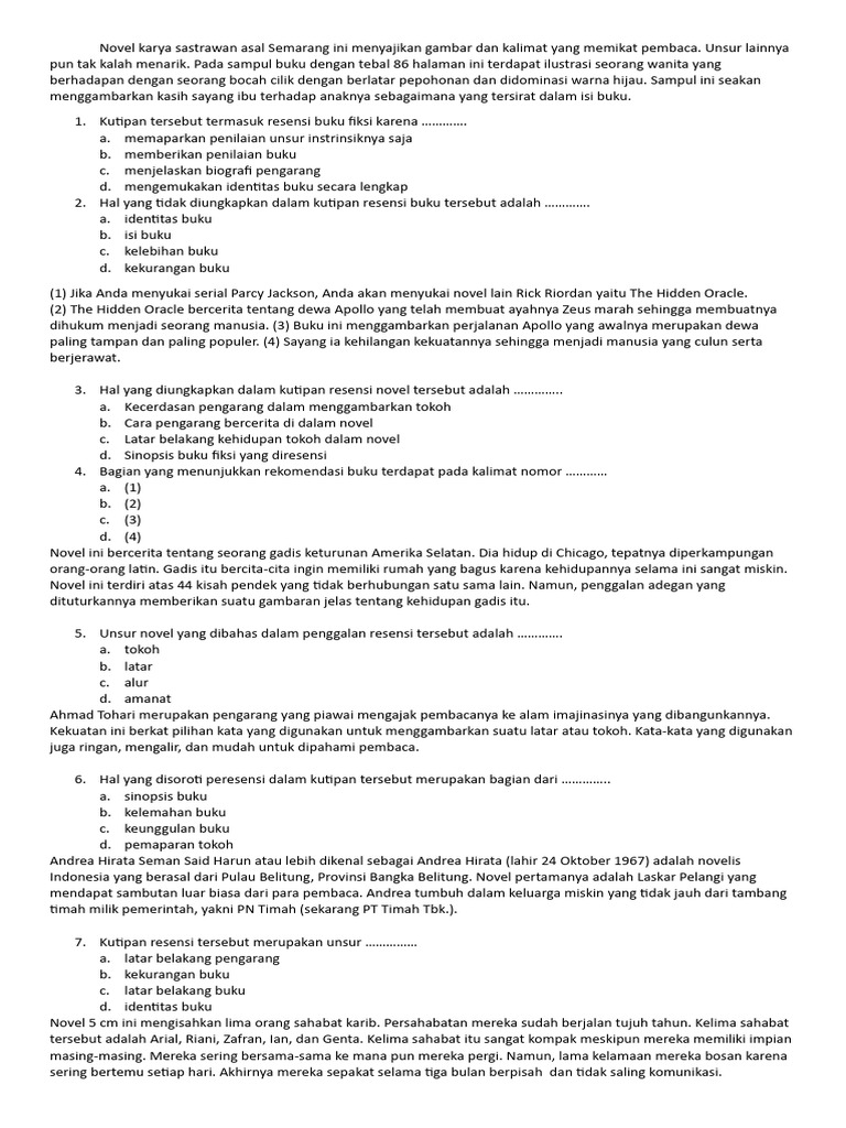 Pas Kelas 8 Sem 2 | PDF | Fiksi Umum