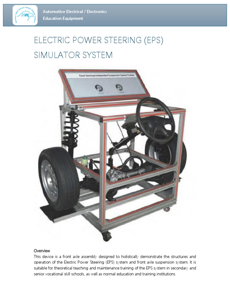 Electric Power Steering (Eps) Simulator System | PDF | Steering ...