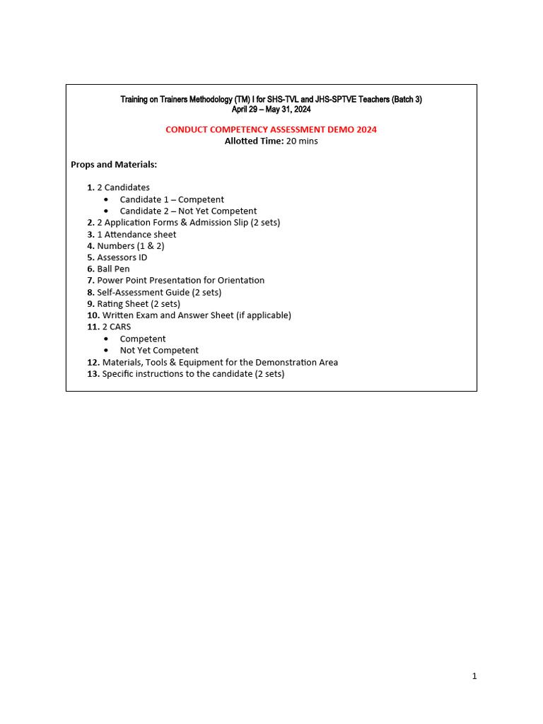 COC2 DEMO SCRIPT FOR SHS JHS TEACHERS | PDF