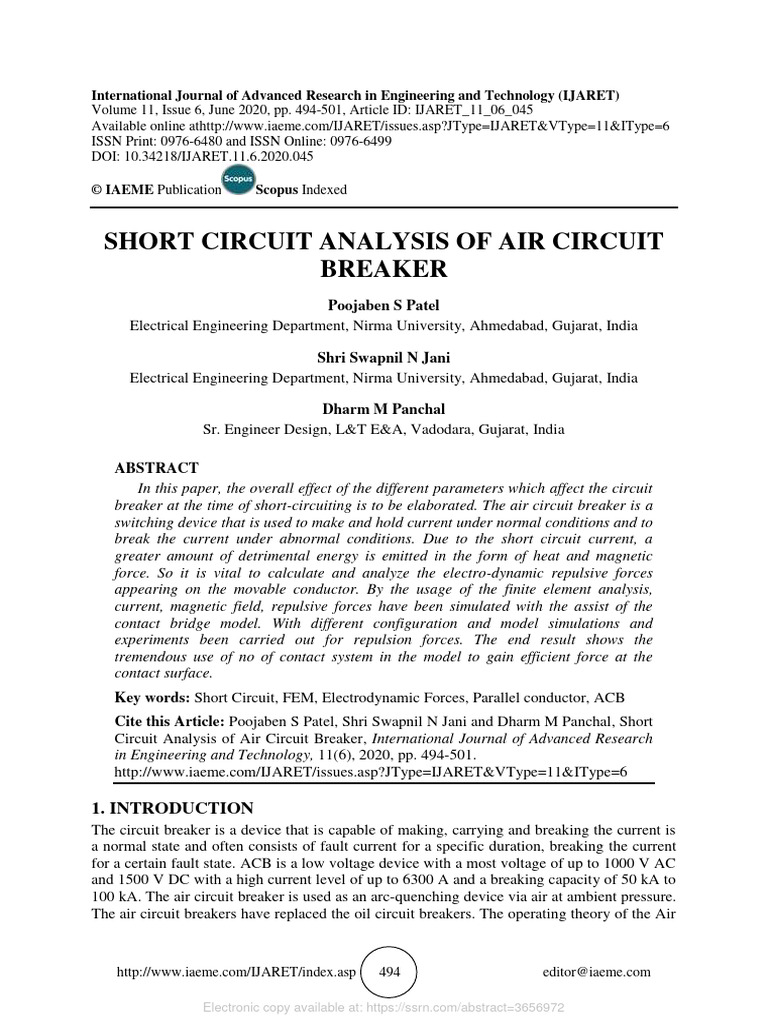 SCWT Acb | PDF | Force | Voltage